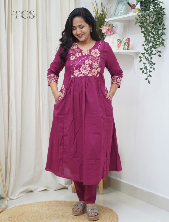 Masakali Patch Cotton Kurta Set with Mul Dupatta – The Co-Ord Set Studio